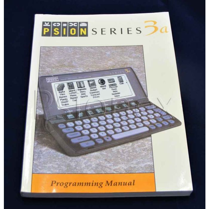Psion Series 3a Programming Manual
